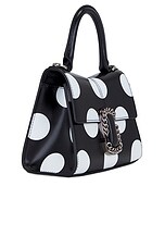Marc Jacobs The St. Marc Mini Top Handle in Black & White | REVOLVE
