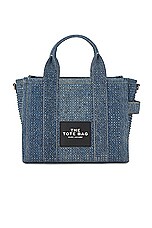 Marc Jacobs The Crystal Denim Small Tote Bag in Light Blue Crystal ...