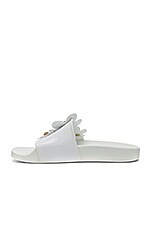 Marc Jacobs Daisy Pave Aqua Slide in White | REVOLVE