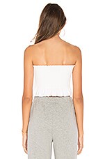 Marled x Olivia Culpo Smocked Bandeau Top in White | REVOLVE