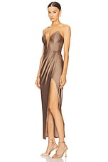 Michael Costello Jake Gown in Taupe | REVOLVE
