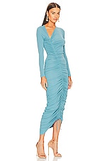 Michael Costello x REVOLVE Kylee Midi Dress in Dusty Blue | REVOLVE