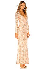 Michael Costello x REVOLVE Genner Gown in Light Pink Floral | REVOLVE