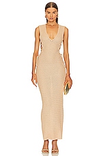 Michael Costello x REVOLVE Kyle Maxi Dress in Beige | REVOLVE