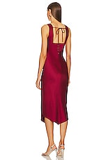Michael Costello x REVOLVE Kylen Midi Dress in Maroon | REVOLVE