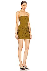 MYBESTFRIENDS Raine Dress in Olive | REVOLVE