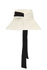 Malbon Delilah Open Top Bucket Hat in Ivory | REVOLVE