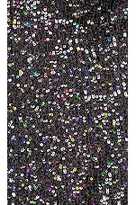 MILLY Virginia Confetti Sequin Bralette in Black Multi | REVOLVE