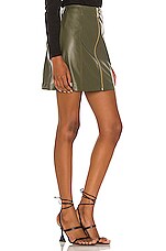 MINKPINK Zahlee Pu Mini Skirt in Khaki | REVOLVE