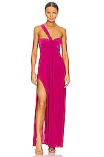 MISA Los Angeles Thora Dress in Fuchsia | REVOLVE