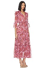 MISA Los Angeles Pamelina Dress in AMARANTH FLORA | REVOLVE