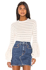 MISA Los Angeles Vayda Sweater in White Rabbit | REVOLVE