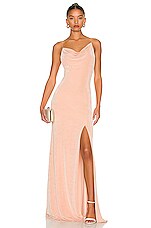 MISHA X REVOLVE Celestine Gown in Pink Champagne | REVOLVE