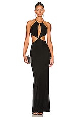 MISHA X REVOLVE Primrose Gown in Black | REVOLVE