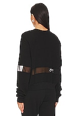 Michael Lauren Inacio Pullover With Mesh in Black | REVOLVE