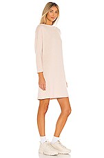 Mina Lisa Sweater Knit V Beck Lounge Dress in Beige | REVOLVE