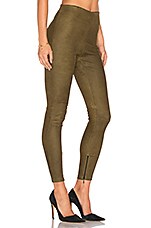 MLML High Waisted Suede Legging in Olivia | REVOLVE