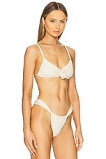 Montce Rosa Devin Bikini Top in Oat Texture | REVOLVE