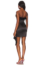 MORE TO COME Cierra Strapless Wrap Dress in Black | REVOLVE