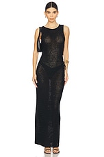 MORE TO COME Ellise Crochet Maxi Dress in Black | REVOLVE