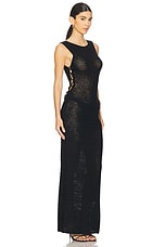 MORE TO COME Ellise Crochet Maxi Dress in Black | REVOLVE