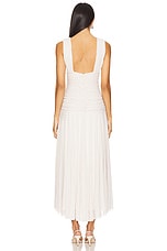 MORE TO COME Haydee Maxi Dress in White Polka Dot | REVOLVE
