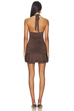 MORE TO COME Carla Mini Dress in Brown | REVOLVE