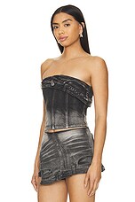 MARRKNULL Denim Top in Black | REVOLVE