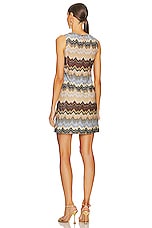 Missoni Sleeveless Mini Dress in Brown Base Multi Zig Zag | REVOLVE