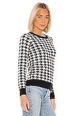 MADELEINE THOMPSON Happy Pullover in Black & White Houndstooth | REVOLVE