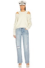 Marissa Webb Rue Loe Rider Vitnage Straight in Distressed Light Blue ...