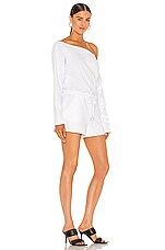 Marissa Webb Marlo Drop Shoulder Knit Romper in White | REVOLVE