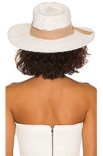Nikki Beach Shea Hat in White & Taupe | REVOLVE