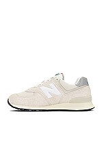 New Balance 574 in White & Grey | REVOLVE