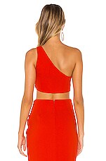 NBD Kayla Crop Top in Red Orange | REVOLVE