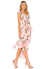 NICHOLAS Floral Frill Dress in Lilac | REVOLVE