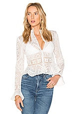 NICHOLAS Vintage Organdy Top en Antique White | REVOLVE