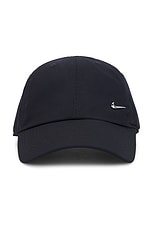 Nike Club Cap in Black & Metallic Silver | REVOLVE