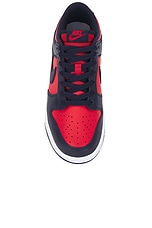 Nike Dunk Low Retro in University Red & Obsidian White | REVOLVE