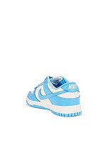 Nike Dunk Low Retro in Coconut Milk, University Blue, & Gym Red | REVOLVE