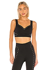 Nike Boutique Fit Stud Sports Bra in Black, Metallic Gold & Metallic ...
