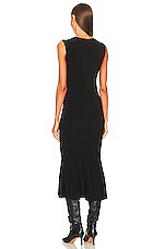 Norma Kamali Sleeveless Fishtail Dress in Black | REVOLVE