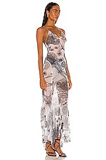 Norma Kamali Low Back Slip Mermaid Fishtail Gown in Odonata | REVOLVE