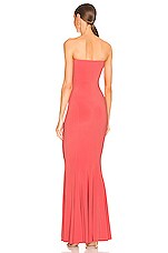 Norma Kamali Strapless Fishtail Gown in Papaya | REVOLVE