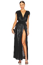 Norma Kamali Athena Gown in Black | REVOLVE