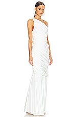 Norma Kamali Diana Fishtail Gown in Snow White | REVOLVE