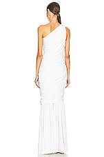 Norma Kamali Diana Fishtail Gown in Snow White | REVOLVE
