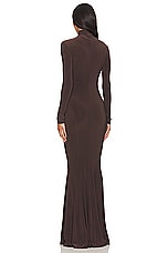 Norma Kamali x REVOLVE Fishtail Gown in Chocolate | REVOLVE