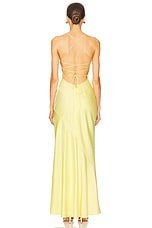 Nookie Entice Drape Gown in Lemon | REVOLVE