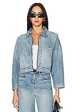 NSF Conway Zip Denim Jacket in Oceanside | REVOLVE